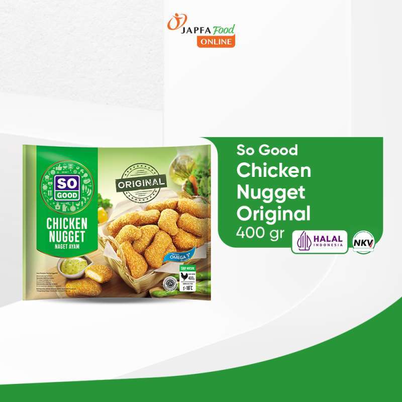 Promo So Good Chicken Nugget / Naget Ayam Original 400gr Diskon 17% Di ...