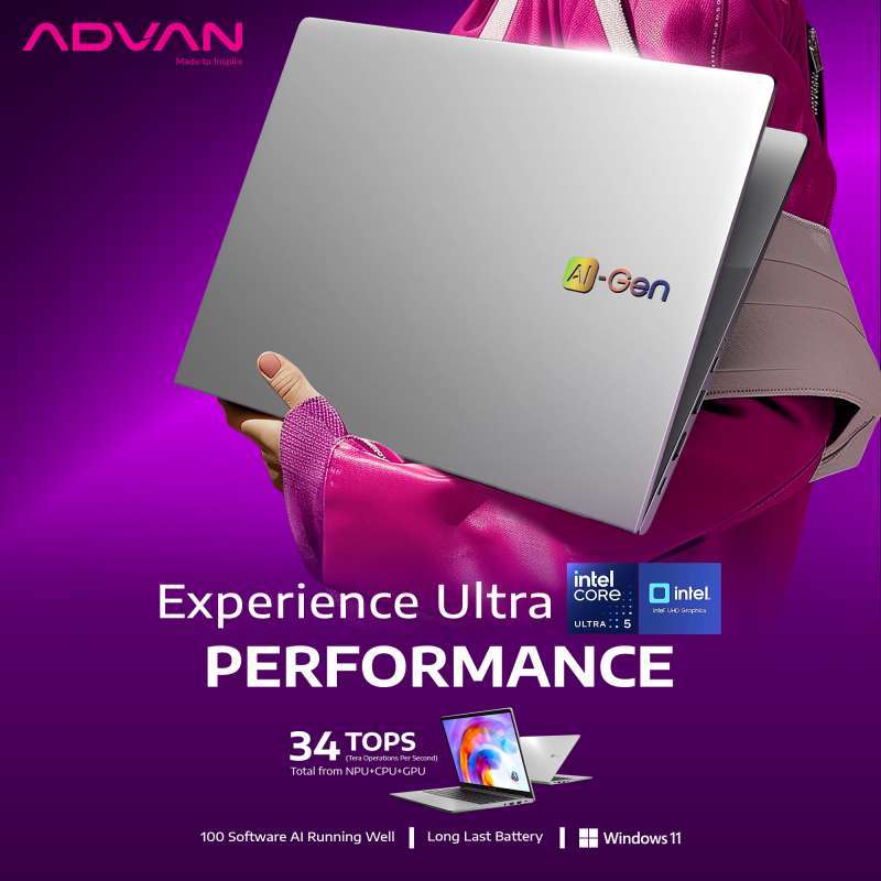 Promo Advan Laptop Ai Gen Ultra With Ai 14'' Intel Core Ultra 5 125h ...