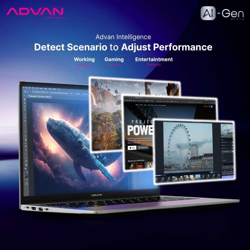Jual Advan Laptop Ai Gen Ultra With Ai 14'' Intel Core Ultra 5 125h ...