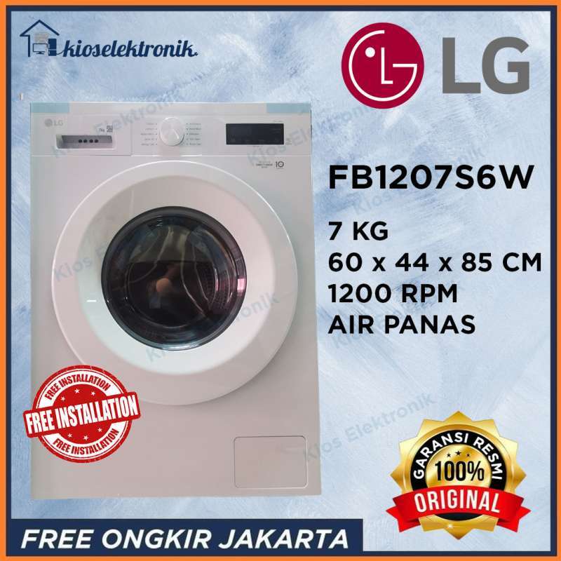 Jual Lg Fb1207s6w Mesin Cuci Front Loading 7 Kg - Inverter - 1200 Rpm ...