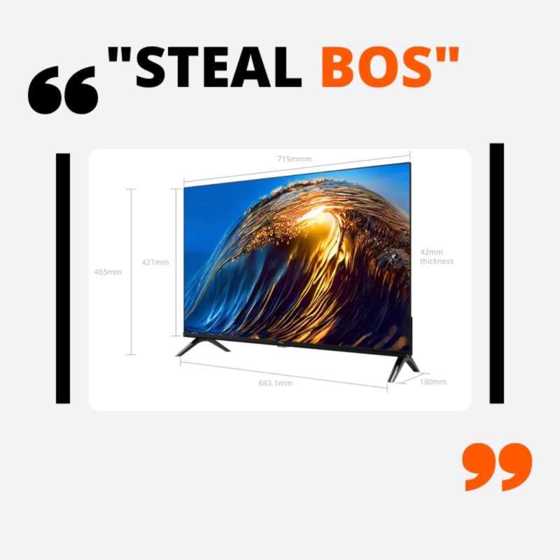 Jual Tcl Led 32 Inch S4500 A Android Tv Metallic Bezel Less Wifi ...