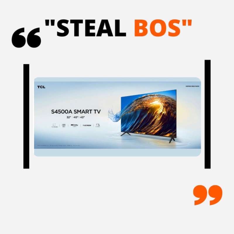 Jual Tcl Led 32 Inch S4500 A Android Tv Metallic Bezel Less Wifi ...