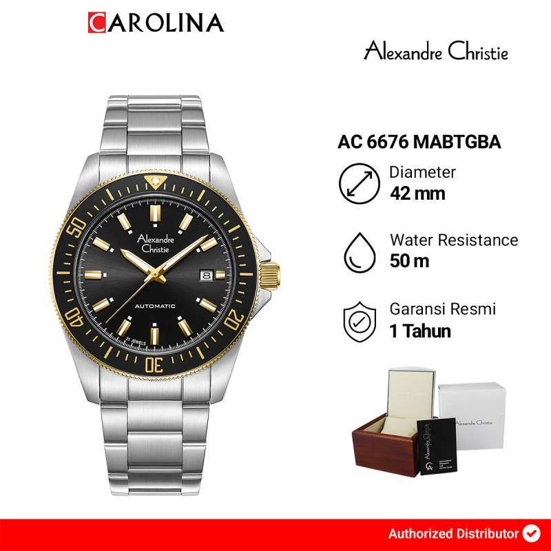 Promo Jam Tangan Pria Alexandre Christie Automatic Ac 6676 Mabtgba ...