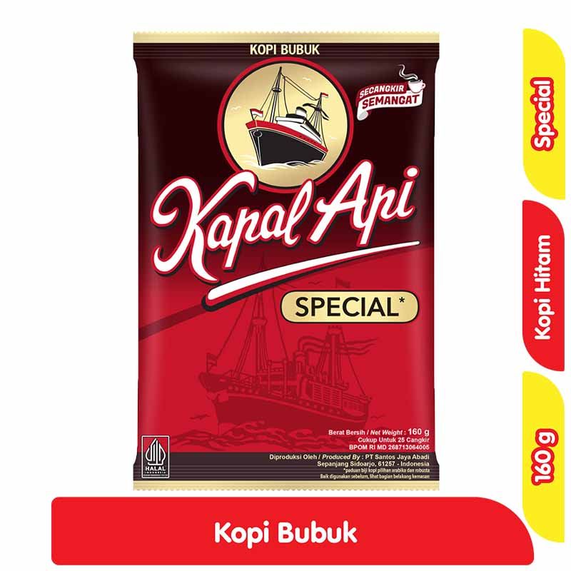 Promo Kapal Api Kopi Bubuk Instan Special 160 g Diskon 17% di Seller ...