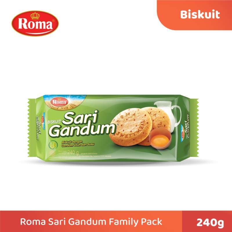 Promo Roma Sari Gandum Family Pack [240 G] Diskon 9% Di Seller Mayora ...