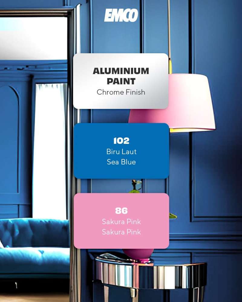 Jual Emco Lux Cat Kayu & Besi 1kg Varian Biru Blue Biru Muda Light Blue ...