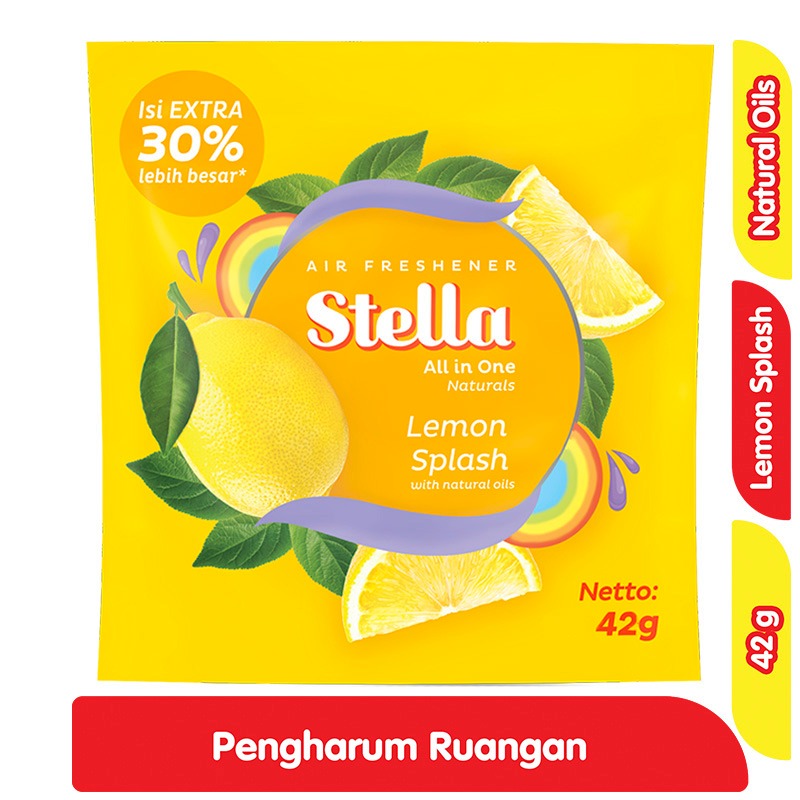 Promo Stella All In One Air Freshener Lemon 42 g Diskon 7% di Seller ...