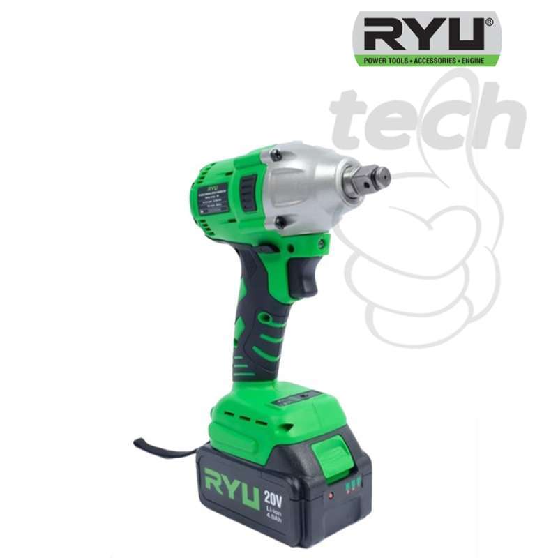 Promo Mesin Pembuka Baut Baterai Cordless Impact Wrench 20v Ryu Rcw20v ...