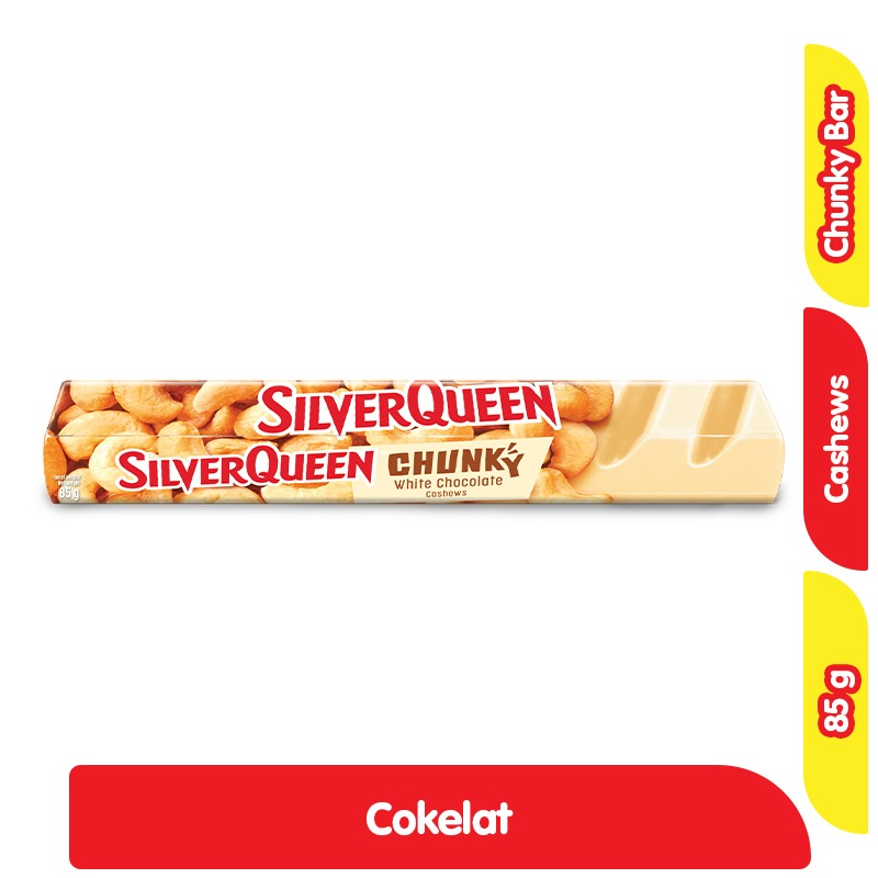 Jual Silverqueen Chunky Bar White Cokelat Cashew 85 G Di Seller ...