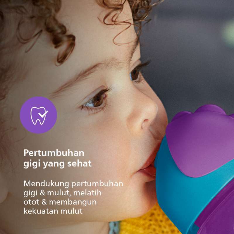 Promo Philips Avent Straw Cup 200 Ml Single Girl Scf796/02 Botol Minum ...