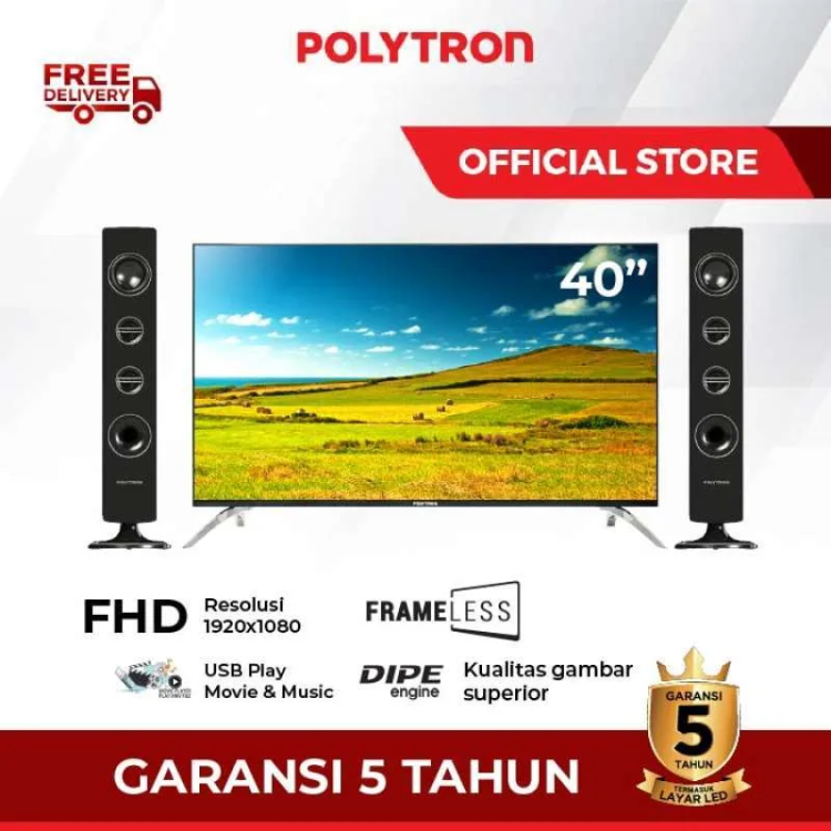 Jual Polytron Led Analog Cinemax Frameless Led Tv 40 Pld 40t8950 Di ...