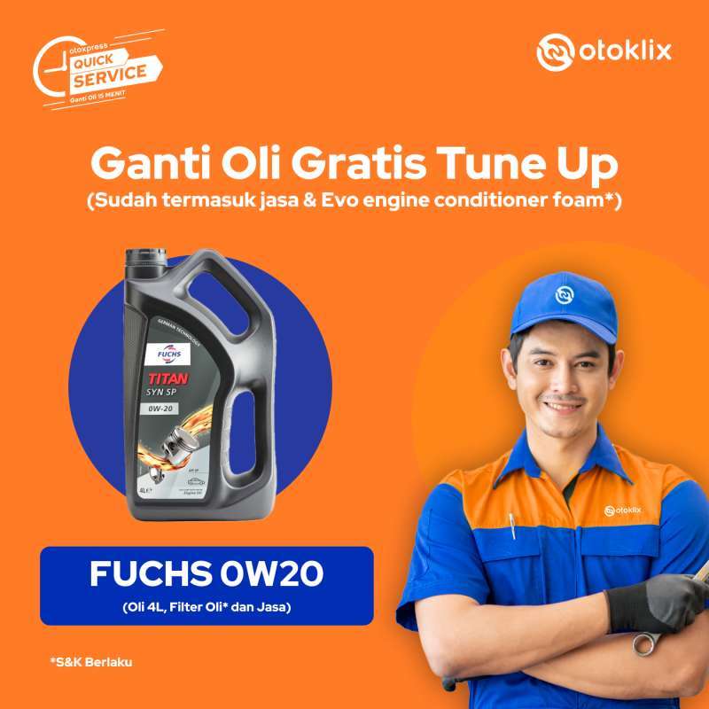 Promo Ganti Oli Fuchs 0w20 (4l) + Gratis Tune Up - [cabang Jatimakmur] Diskon 29% Di Seller ...