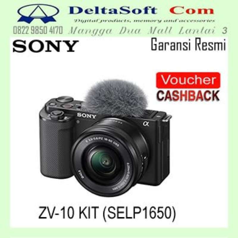 Promo Sony Alpha Zv-e10 Kit (selp1650) - Mirroless Camera - Black+sel ...