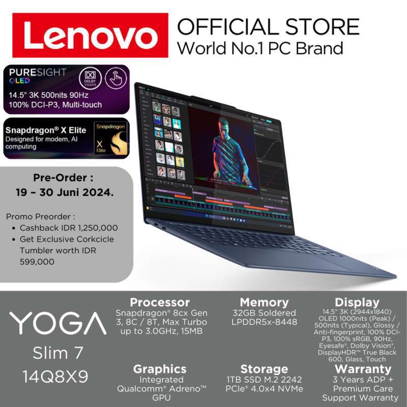 Jual Laptop Lenovo Yoga 9 Ram 8 Original Murah Harga Diskon Agustus 2024 Blibli