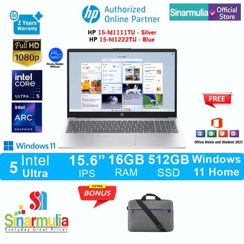 Promo Hp 15-fd1111tu/fd1222tu Intel Ultra 5 125h 512gb Ssd 16gb Ips ...