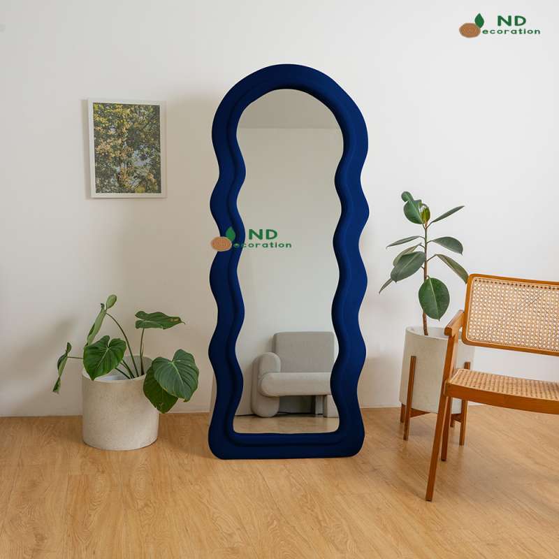 Promo Wavy Arch Standing Mirror / Cermin Aesthetic / Cermin Fullbody ...
