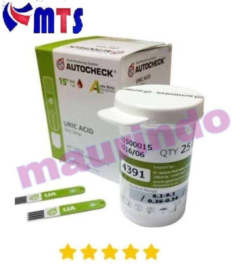 Promo AUTOCHECK STRIP ASAM URAT STRIPS URIC ACID Diskon 45% di Seller ...
