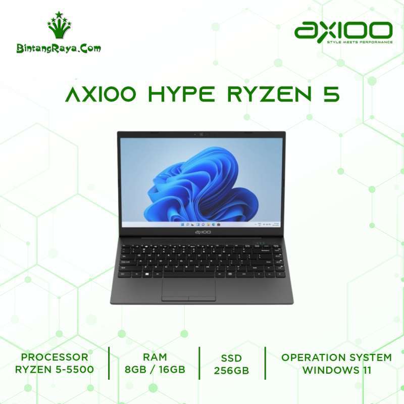 Promo Laptop Axioo Mybook Hype 5 R5-5500 Ram 8gb / 16gb Ssd 256gb 14 ...