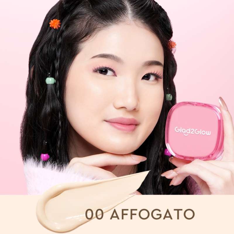 Jual Glad2glow Perfect Cover Cushion Base Makeup Alas Bedak Face Powder ...