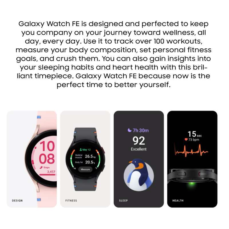 Jual Samsung Galaxy Watch Fe 40mm Bluetooth Smartwatch Watchfe Jam ...