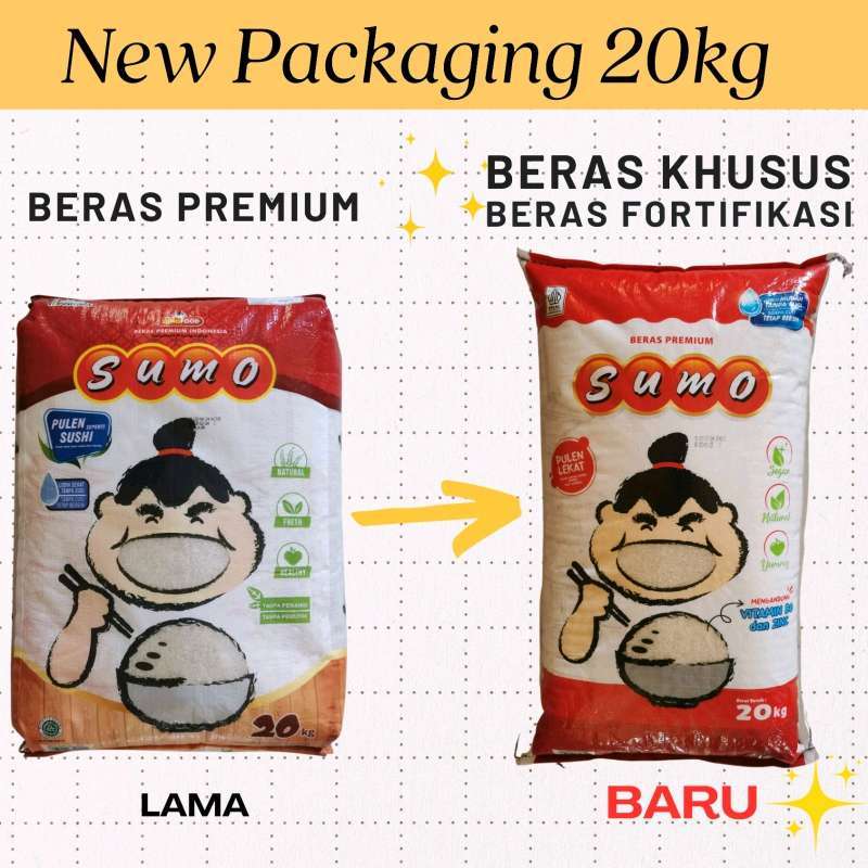 Jual Baru - Sumo Beras Premium Kemasan Merah [20 Kg] Di Seller Beras Sumo Bandung - Kebon ...