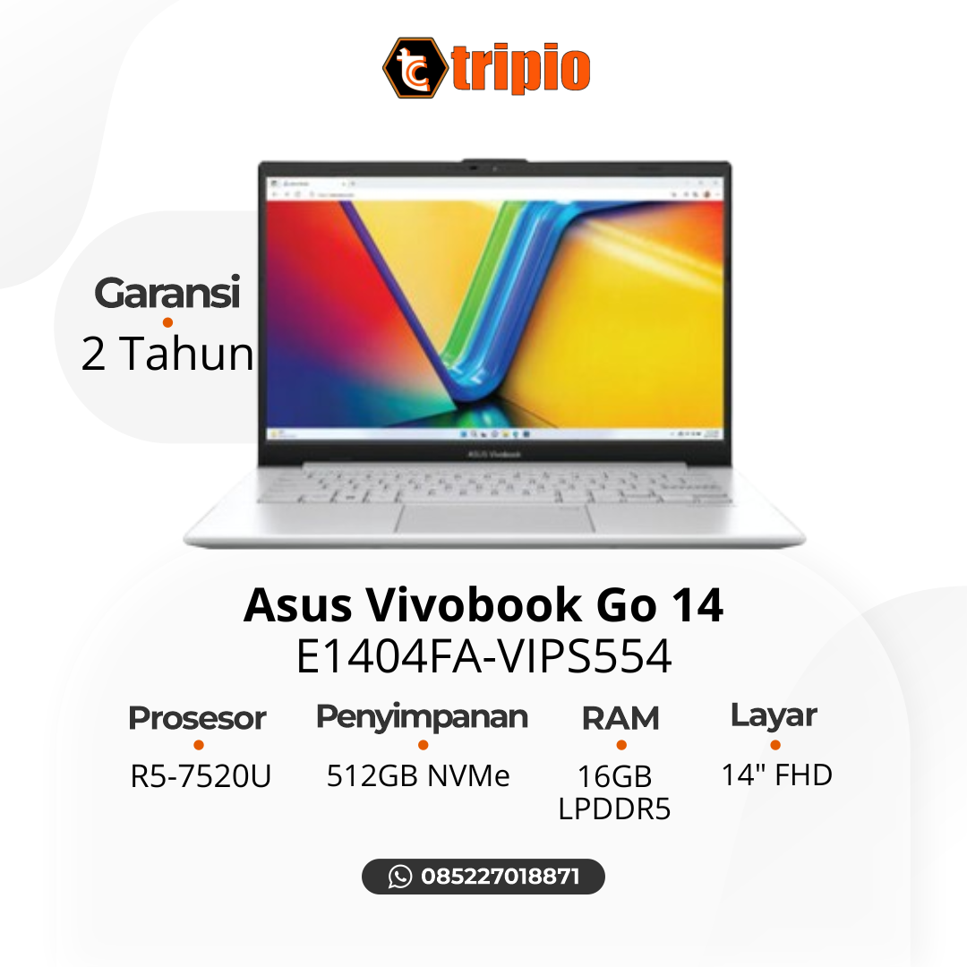Jual Asus Vivobook Go 14 E1404fa-vips552/vips553/vips554 - Vips553 Di ...