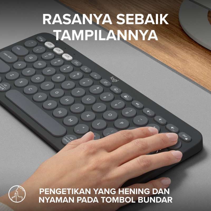 Promo Logitech Pebble Keys K S Keyboard Wireless Bluetooth Multi Perangkat Tonal Diskon