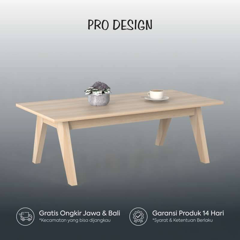 Promo Pro Design Balcan Meja Tamu Kayu - Natural Oak Diskon 44% Di ...