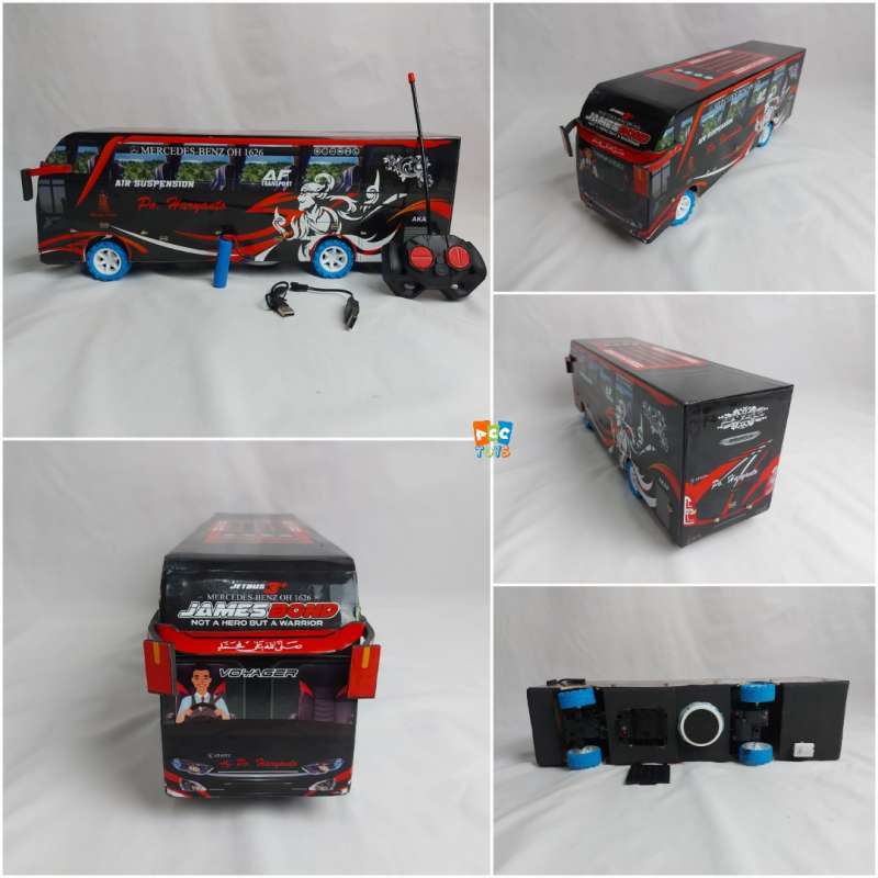 Jual Mainan Remote Control Bis Bus Basuri Telolet Lampu Suara ...