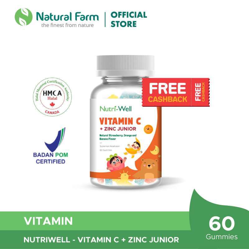 Jual Nutriwell Vitamin C + Zinc Junior - 60 Gummies Di Seller Natural ...