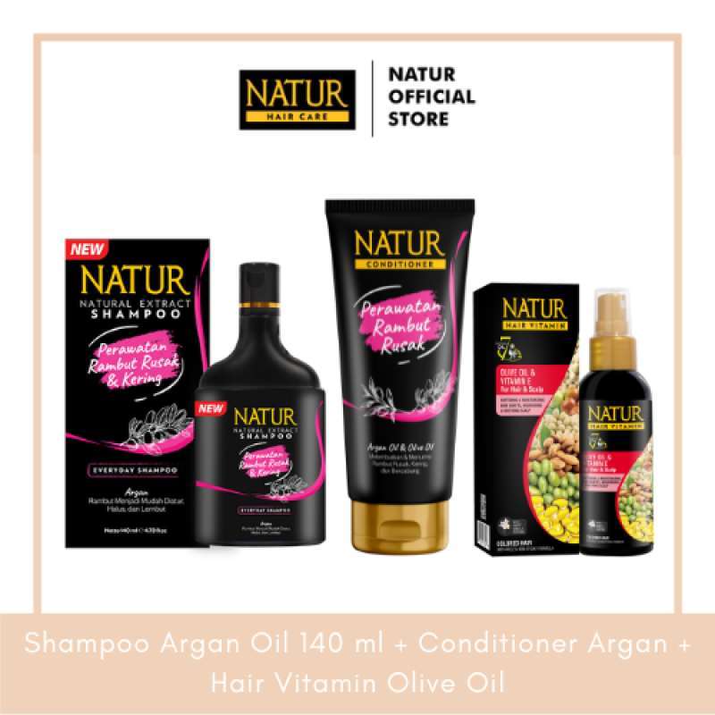 Promo Natur Argan Series - Perawatan Rambut Rusak, Kering, Dan ...