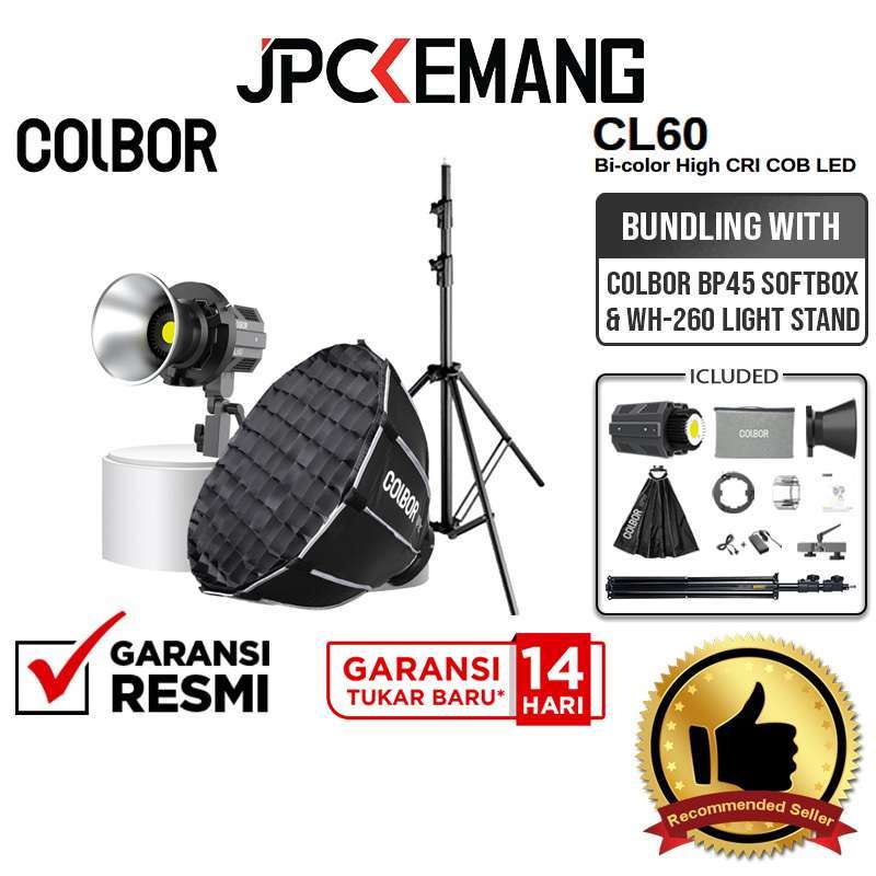 Promo Jpc Kemang Paket Lighting Studio Colbor With Softbox + Lightstand ...