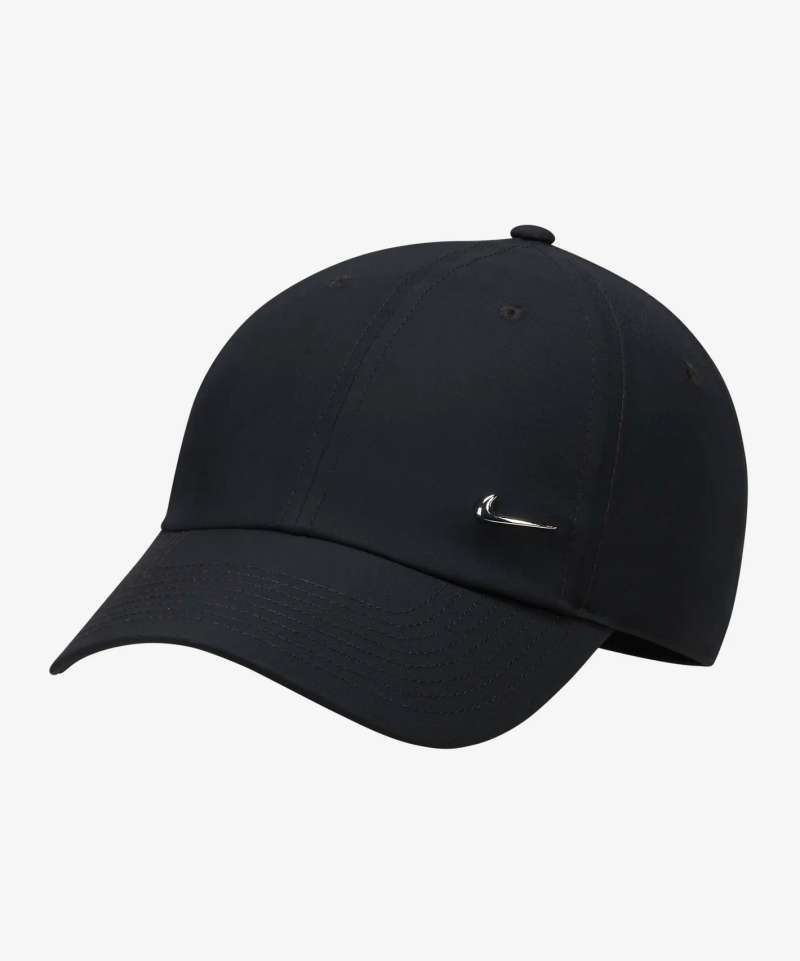 Jual Nike Dri-fit Club Unstructured Metal Swoosh Cap Black Fb5372-010 ...
