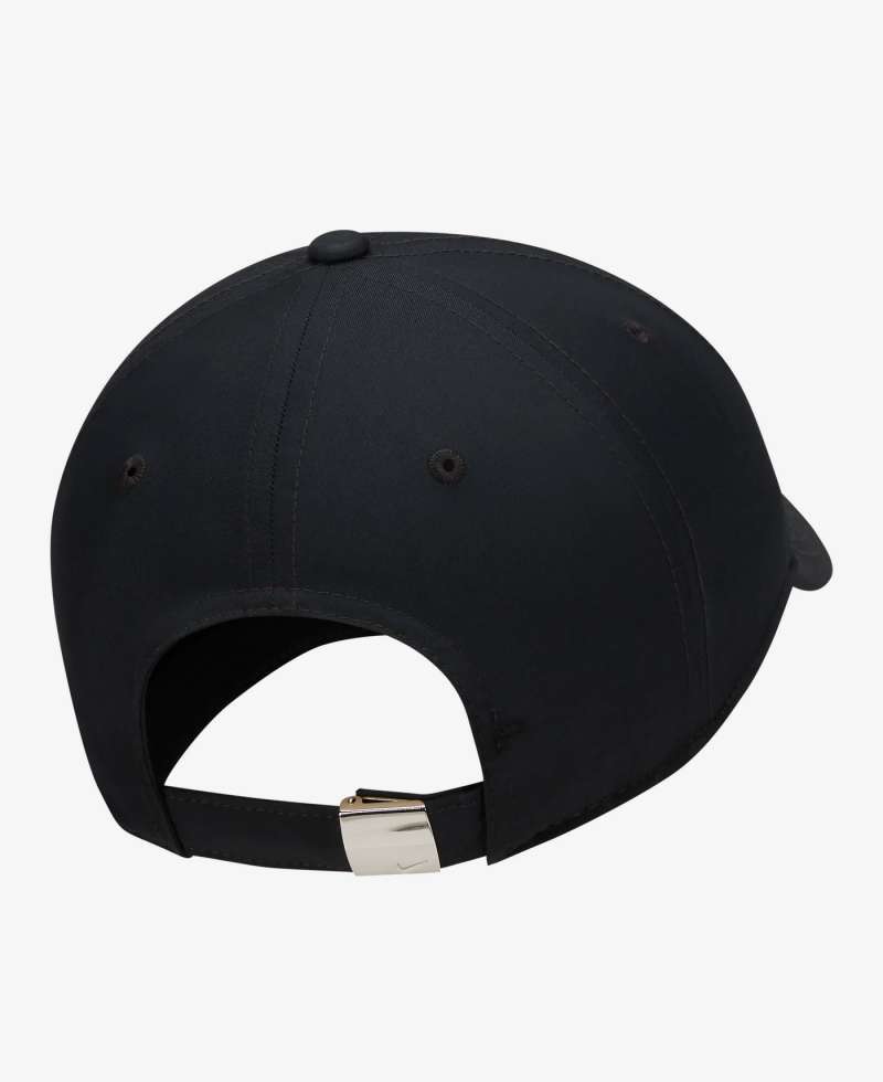 Jual Nike Dri-fit Club Unstructured Metal Swoosh Cap Black Fb5372-010 ...
