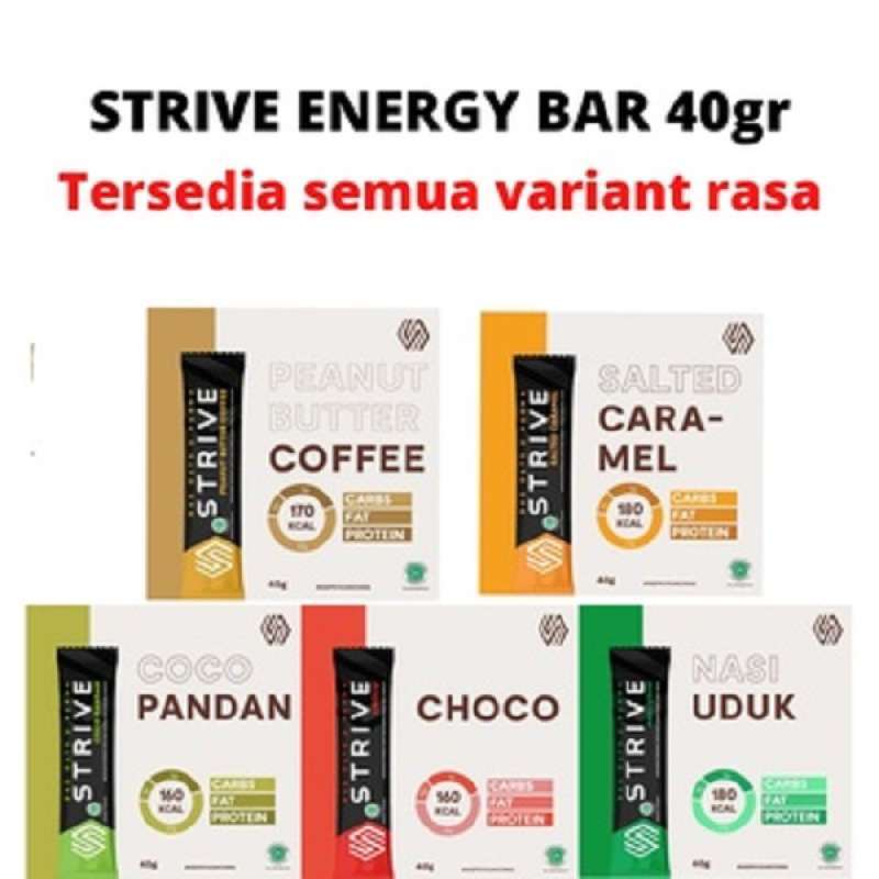Promo Strive Energy Bar 40g Satuan Tenaga Lari Sepeda Olahraga - Kunyit ...