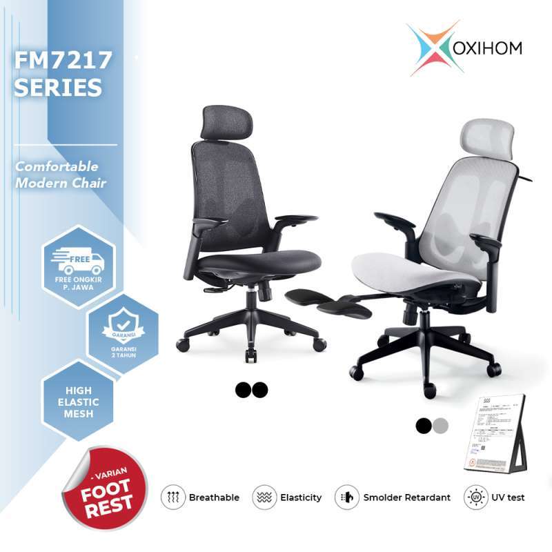 Promo Oxihom Fm7217 Kursi Mesh Kursi Gaming Kursi Kantor Dengan Foot ...