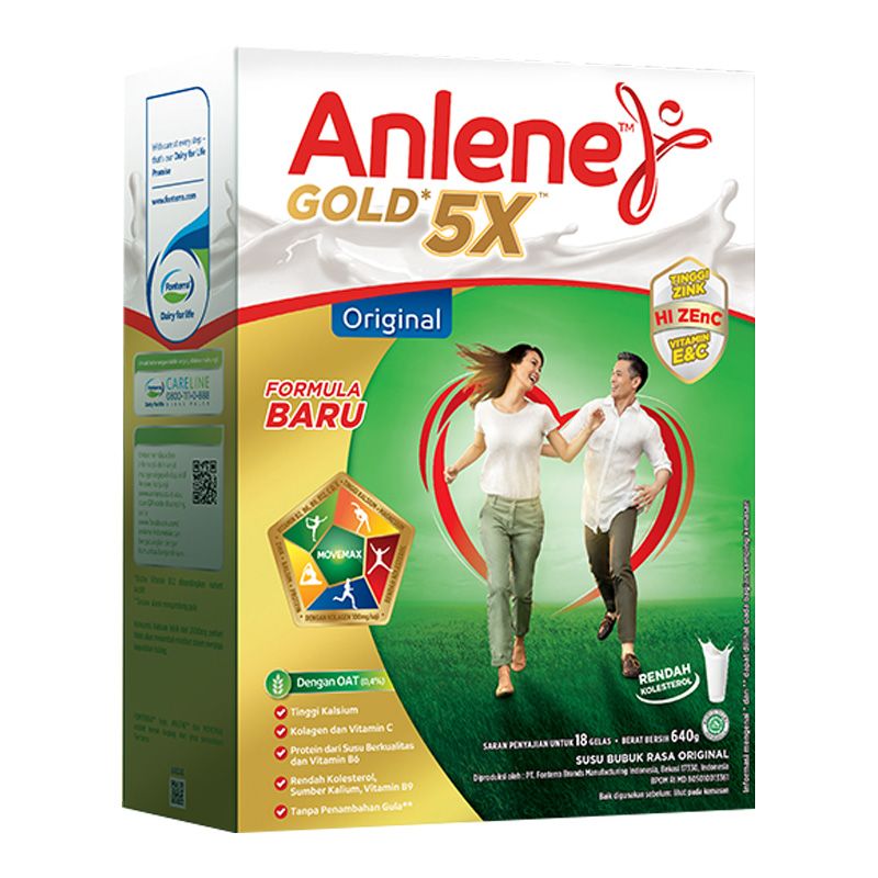 Jual Anlene Gold 5X Susu Bubuk Original 640 g di Seller Alfamart Click ...