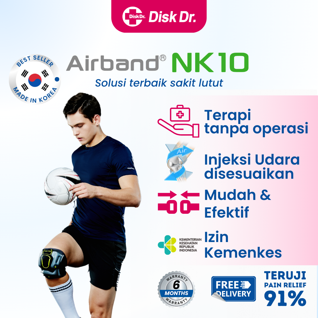 Promo Disk Dr Airband Nk 10 Knee Support - Terapi Lutut Disk Dr. Nk10 - Size S Diskon 7% Di ...
