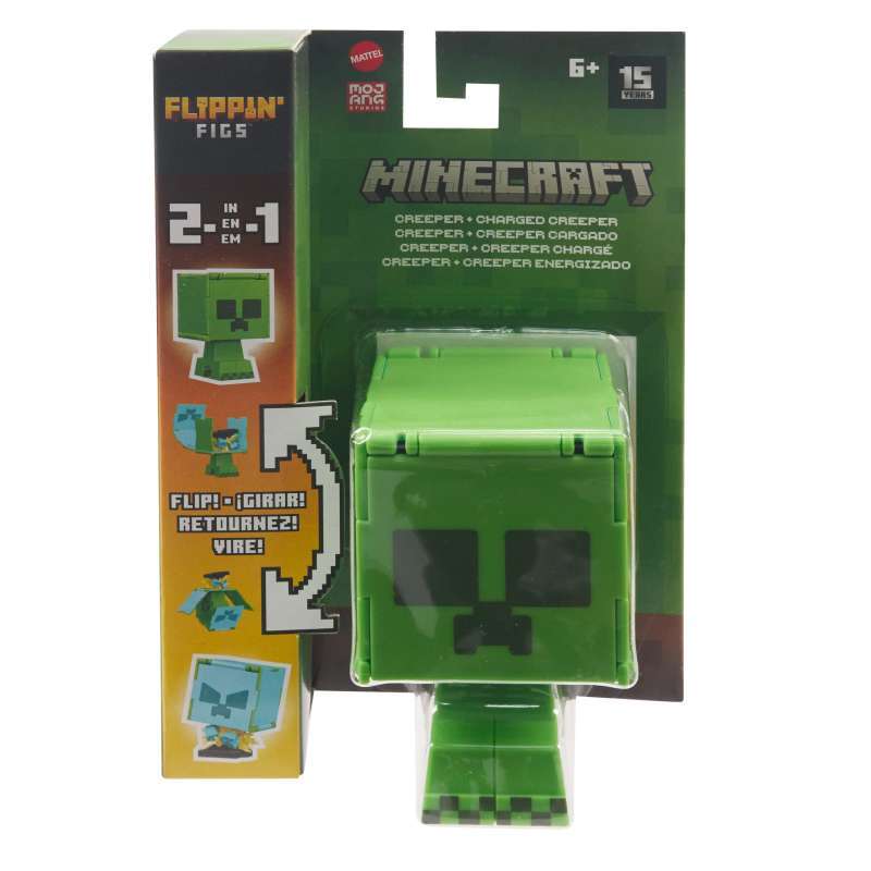Promo Minecraft Flippin’ Figs Creeper + Charged Creeper Figures ...