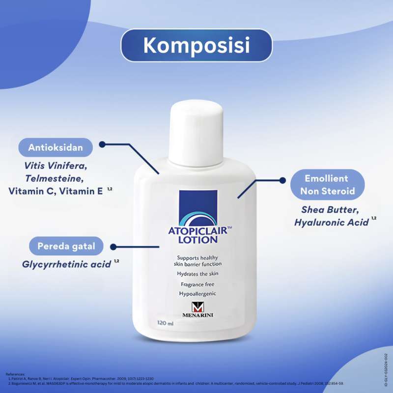 Promo Atopiclair Lotion 120ml - Bantu Kurangi Rasa Gatal Dan Kulit ...