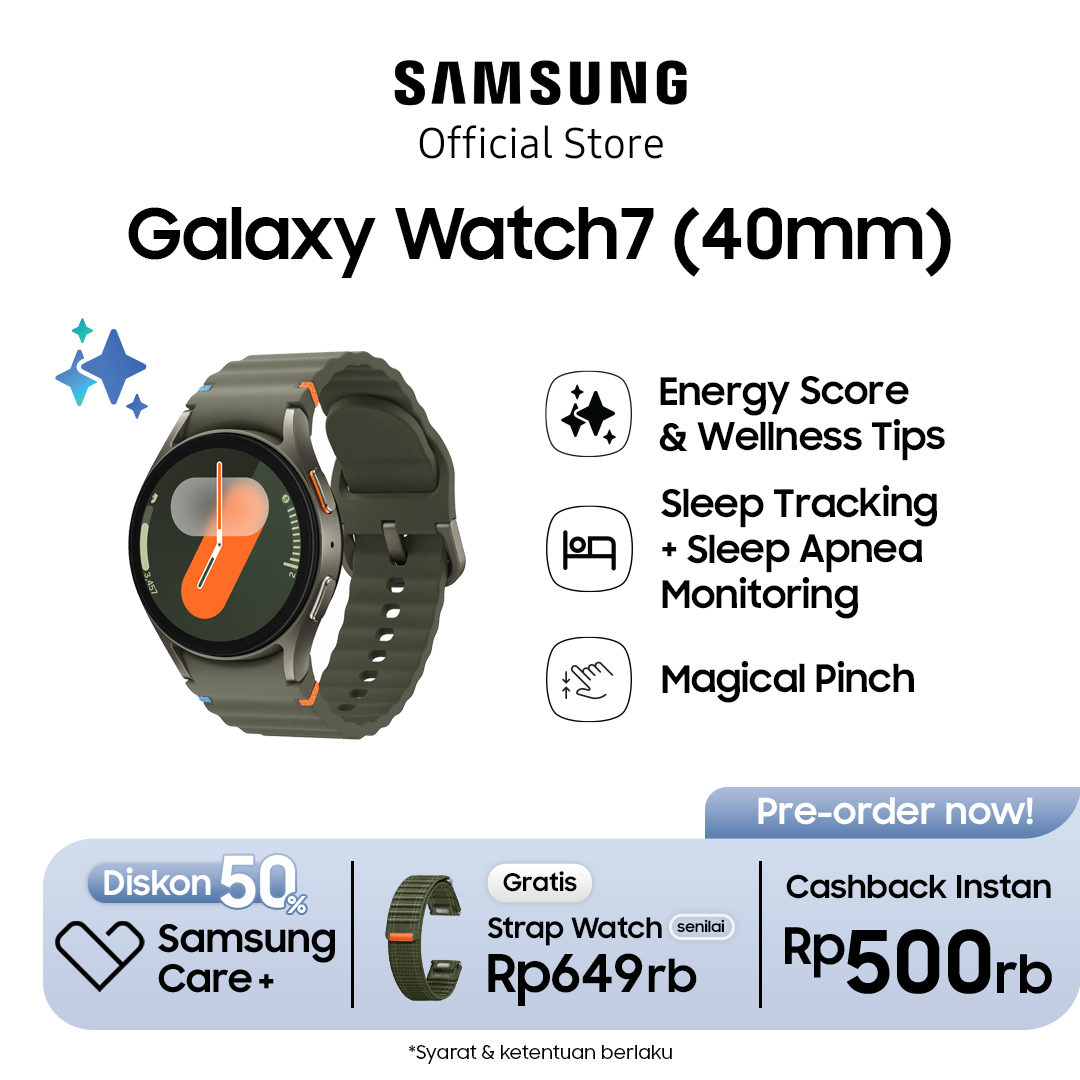 Jual Batch1 - Samsung Galaxy Watch7 [40mm] Smartwatch Ai, Prosesor 3nm ...