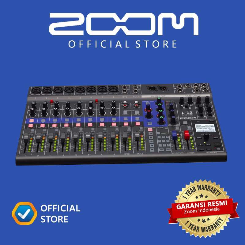 Jual Zoom Official - Zoom LiveTrak L-12 Digital Mixer & Multitrack ...