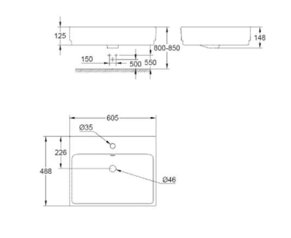 Promo Grohe Wastafel - Eurocube Counter Top Basin 60 (39234000) Diskon ...
