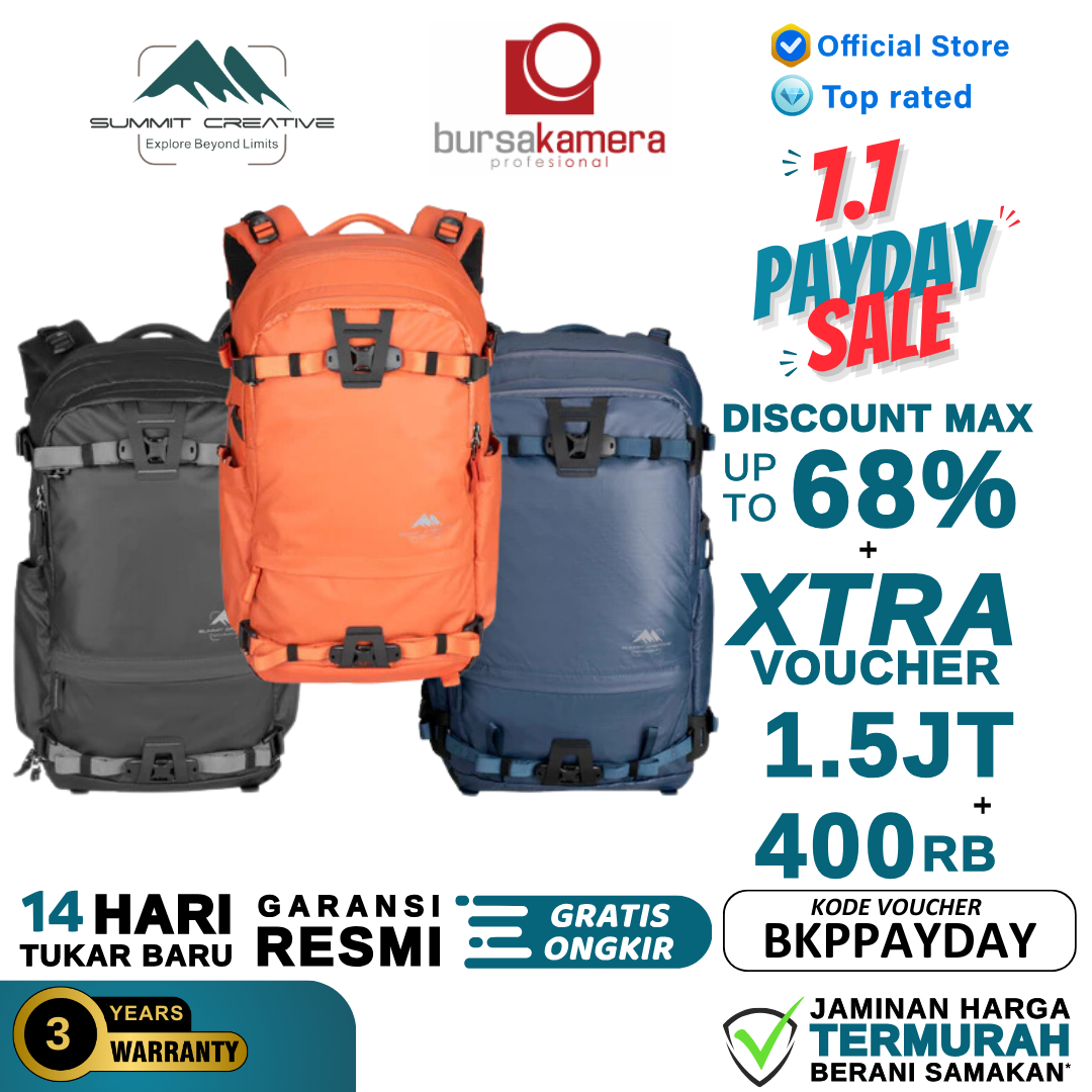 Jual Summit Creative Camera Backpack Tenzing 18l Tas Ransel Kamera ...