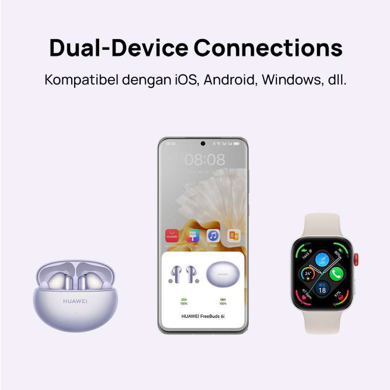 Promo Huawei Freebuds 6i Tws | Intelligent Dynamic Anc 3.0 | Punchy ...