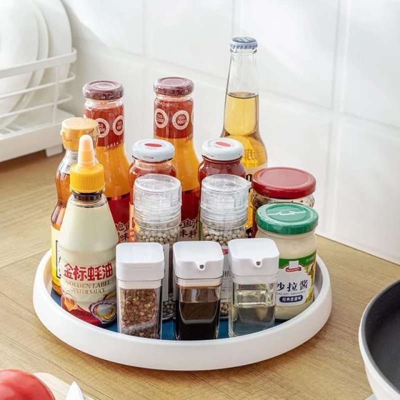 Promo Organizer Rak Bumbu Dapur Putar Serbaguna Seasoning Rack Rotating ...