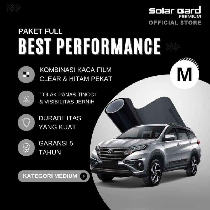 Promo SOLAR GARD Premium Best Performance Kaca Film Mobil for Full Set ...