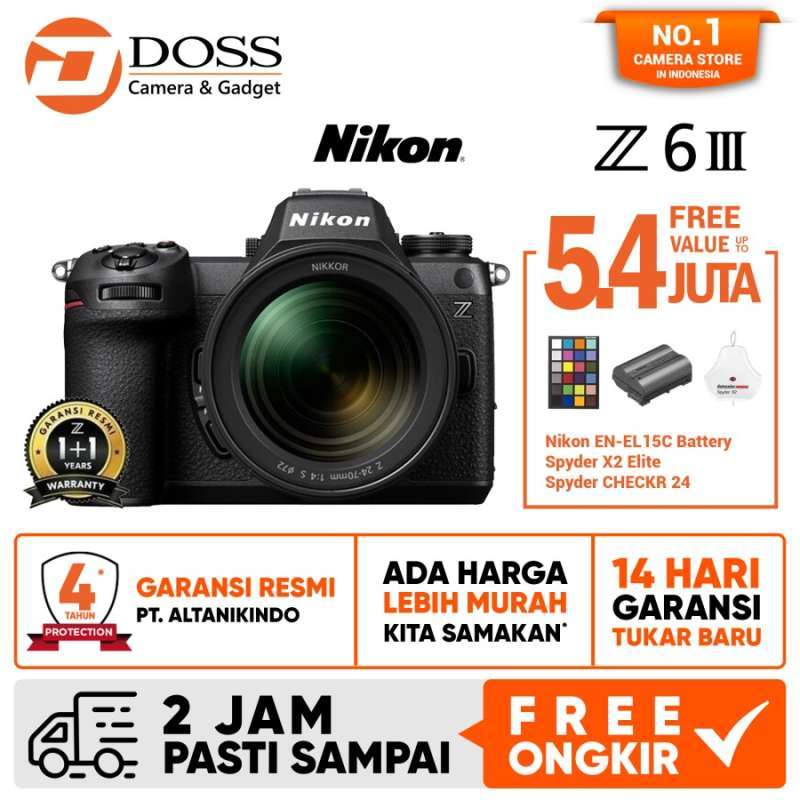 Jual Nikon Z6 Iii Nikon Z6iii Nikon Z6 Mark Iii Kit 24-70mm F4 Mirrorless Camera Di Seller Doss ...