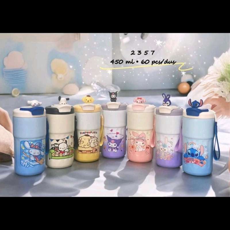Promo Thermos Mug Coffee & Tea Karakter 3d Doll Clip Disney Sanrio Tahan Panas Dan Dingin ...