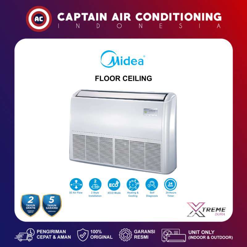 Jual Midea Ac Floor Ceiling Mue-18crn2 2 Pk Di Seller Captain Air ...